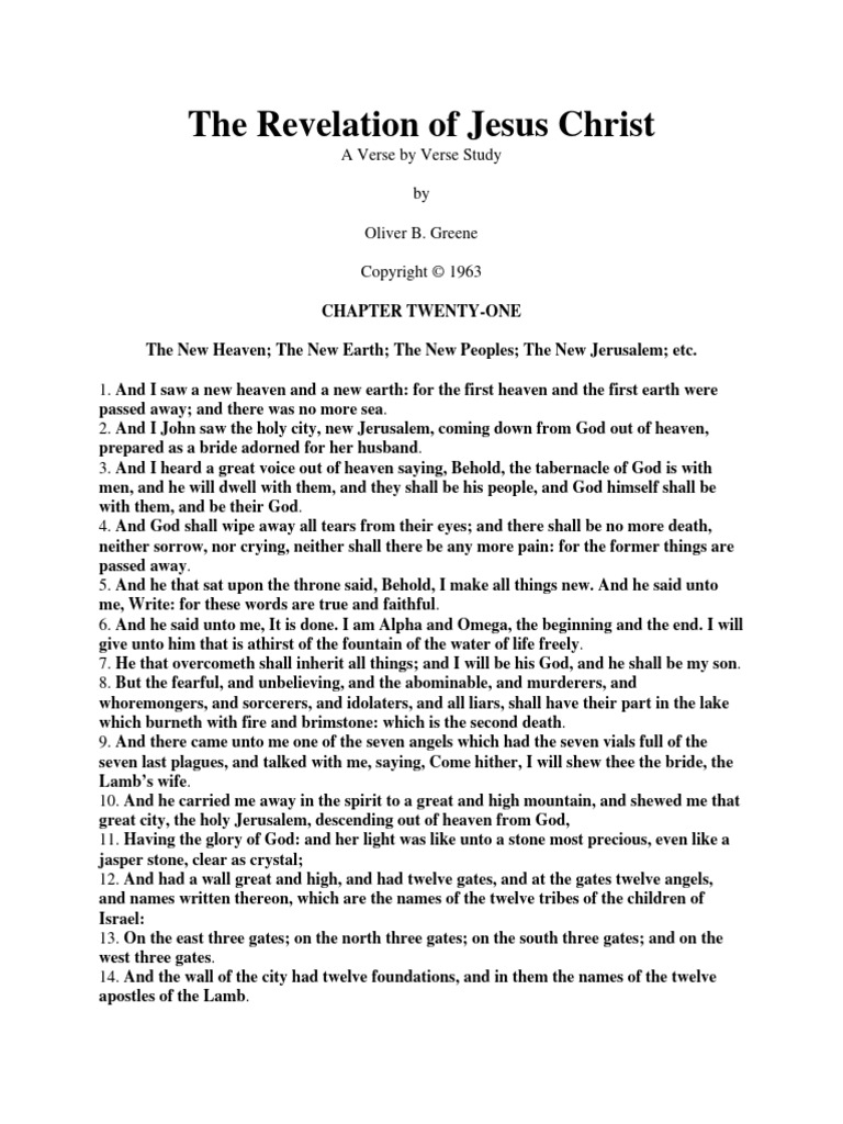 New Jerusalem: A Divine Revelation | PDF | Heaven | Gospel Of John