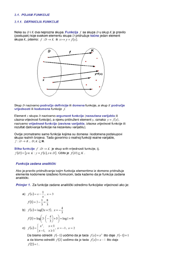 Funkcije - Dopunska | PDF