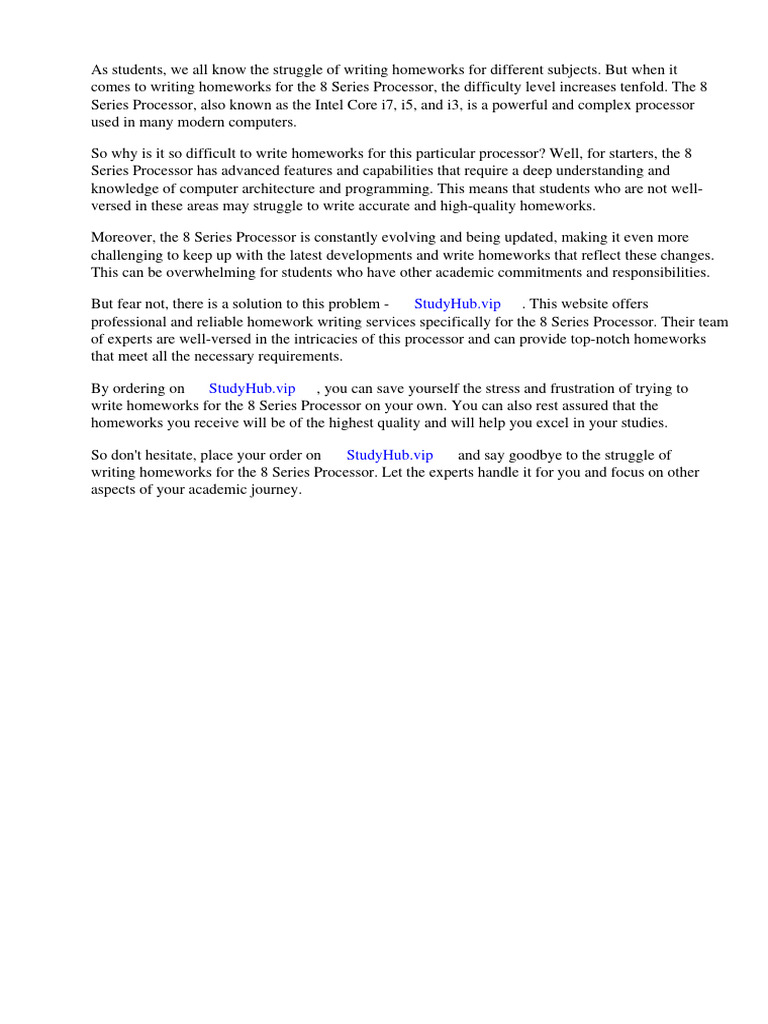 Homeworks 8 Series Processor | PDF | Pay Pal | E Bay