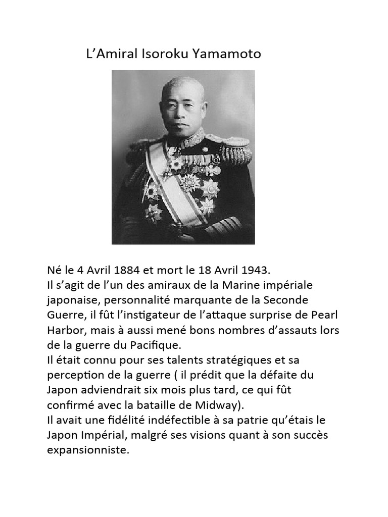 Isoroku Yamamoto | PDF
