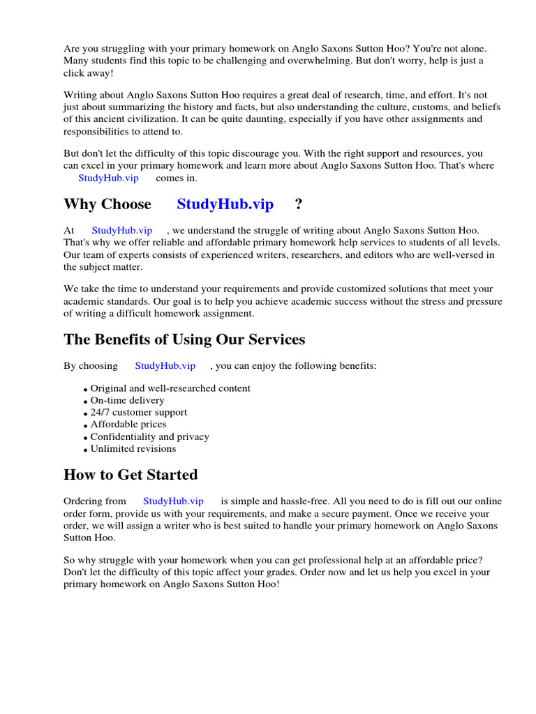 Anglo-Saxon Homework Help | PDF | Anglo Saxons