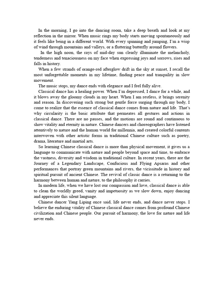 Classical Dancing | PDF | Dances | Ballet