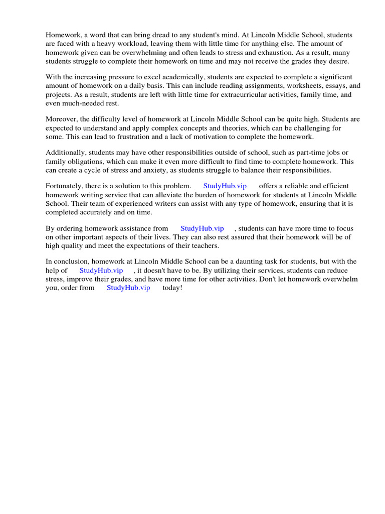 Lincoln Middle School Homework | Download Free PDF | Homework | Qr Code