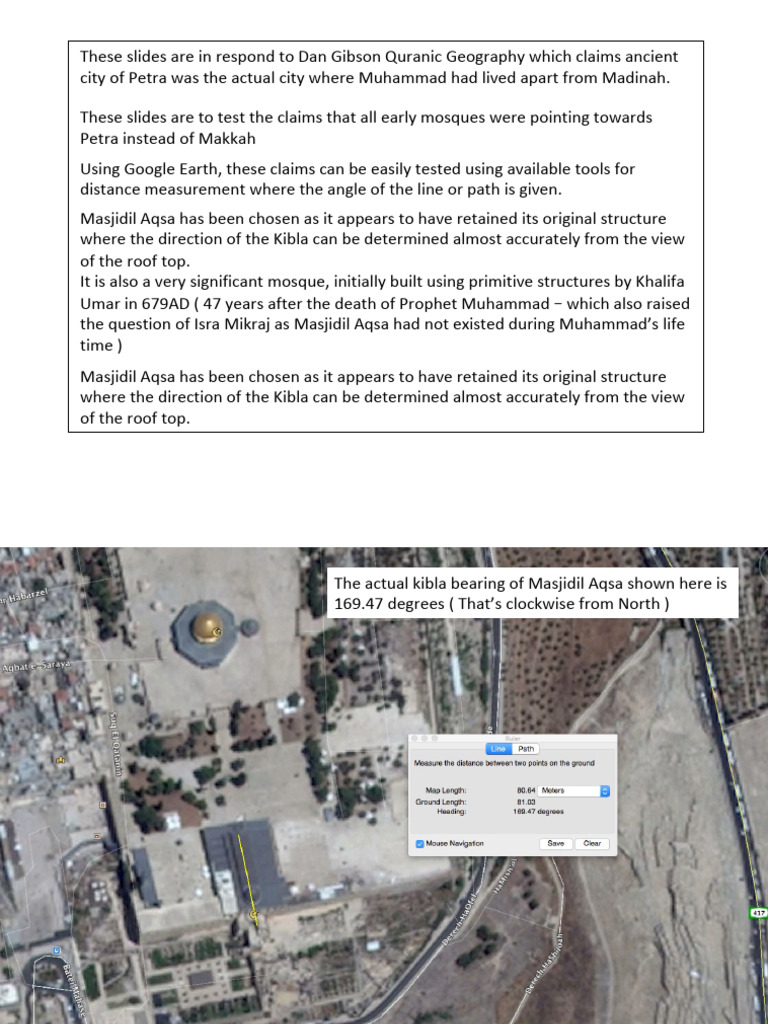 The Qibla of Masjidil Aqsa | PDF