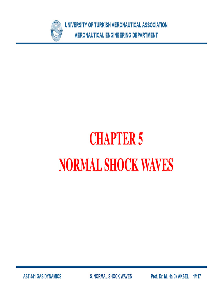 AST 441-Chapter 5-Rev 1 | Download Free PDF | Compressible Flow | Shock Wave