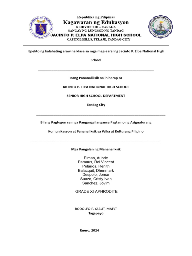 Group 2 Pananaliksik Kabanata 1 3final Pdf