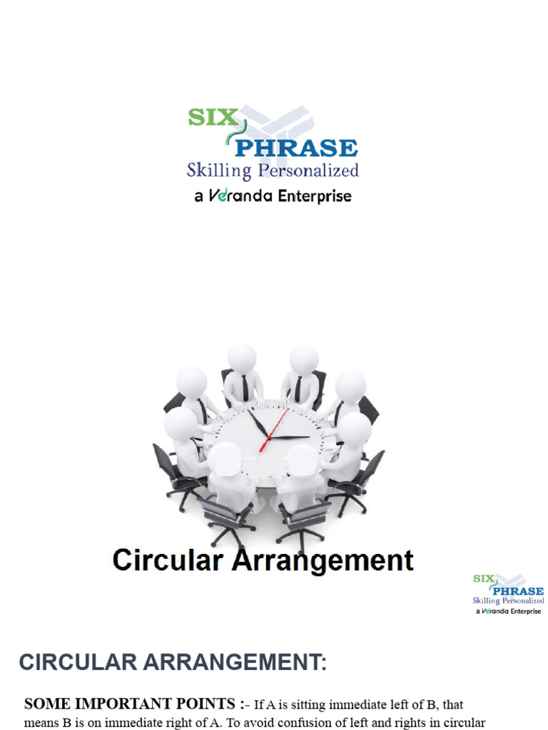 Circular Seating Arrangement Guide | PDF | Presidents Of The United ...