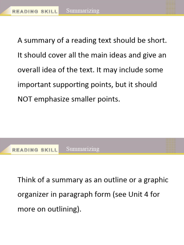Effective Techniques for Summarizing Texts | PDF