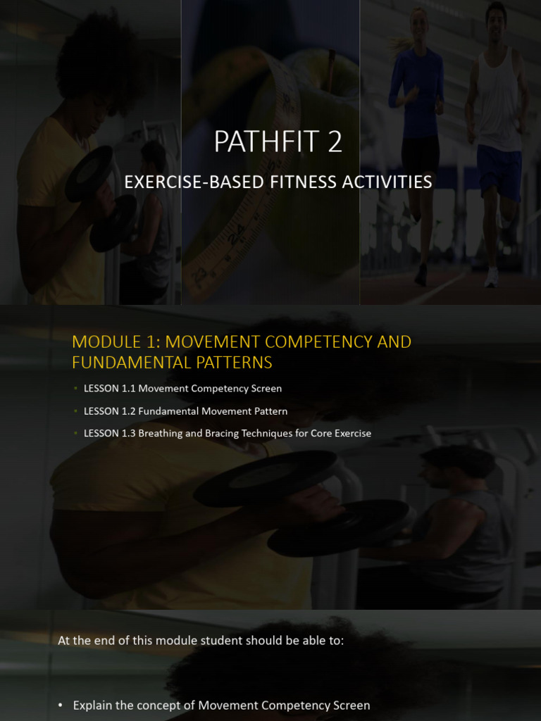 Pathfit 2 Module 1 | PDF | Abdomen | Breathing