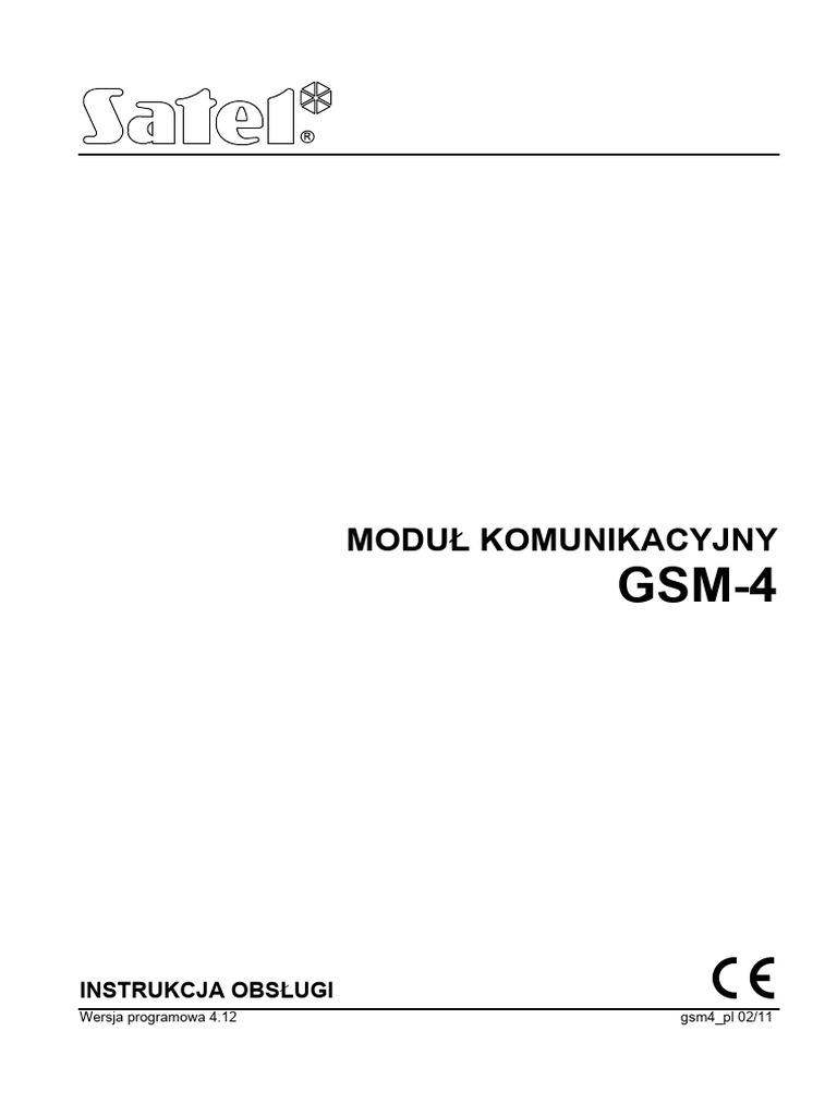 Satel gsm-4 | PDF