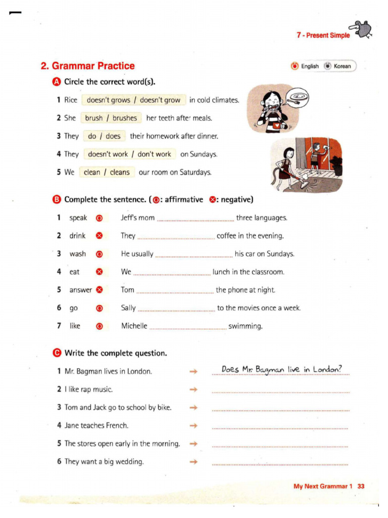 Present Simple Wb Pdf