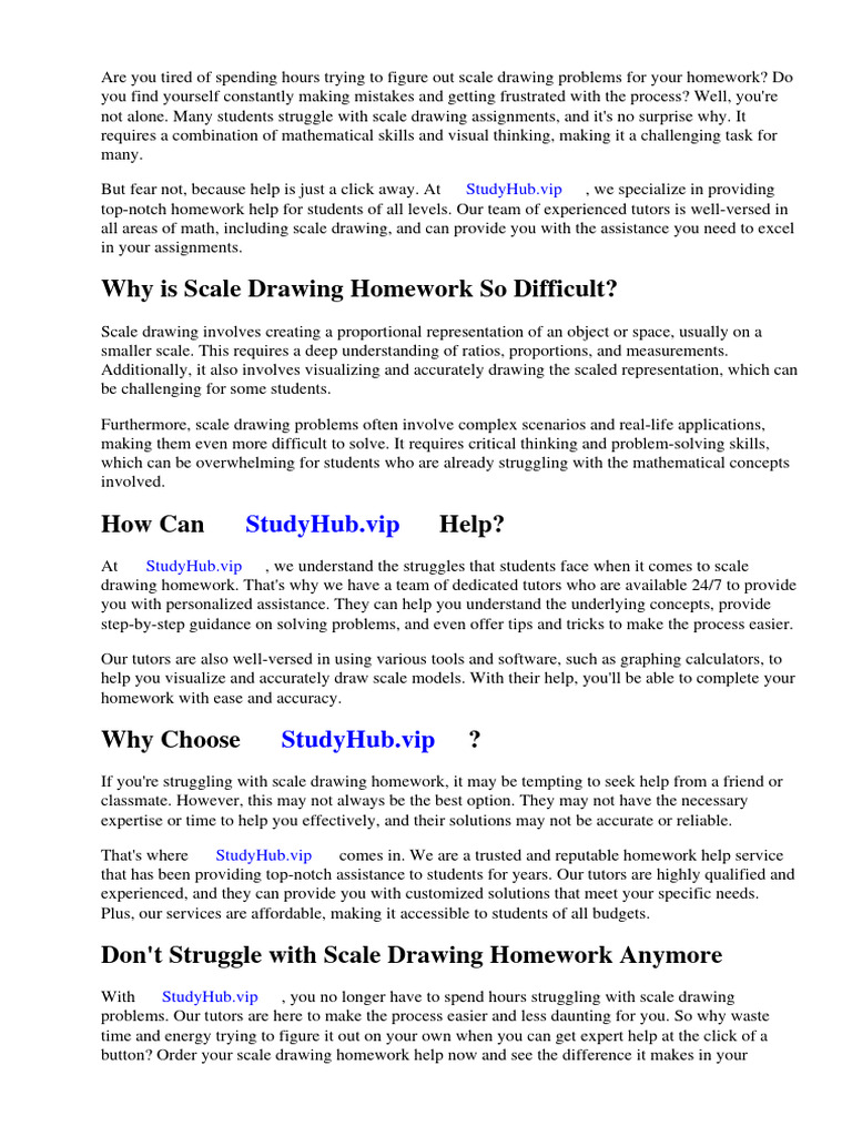 Scale Drawing Homework Help | PDF | Worksheet | Homework