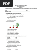 Activity Sheet Where Do Plants Live | PDF | Plants | Habitat