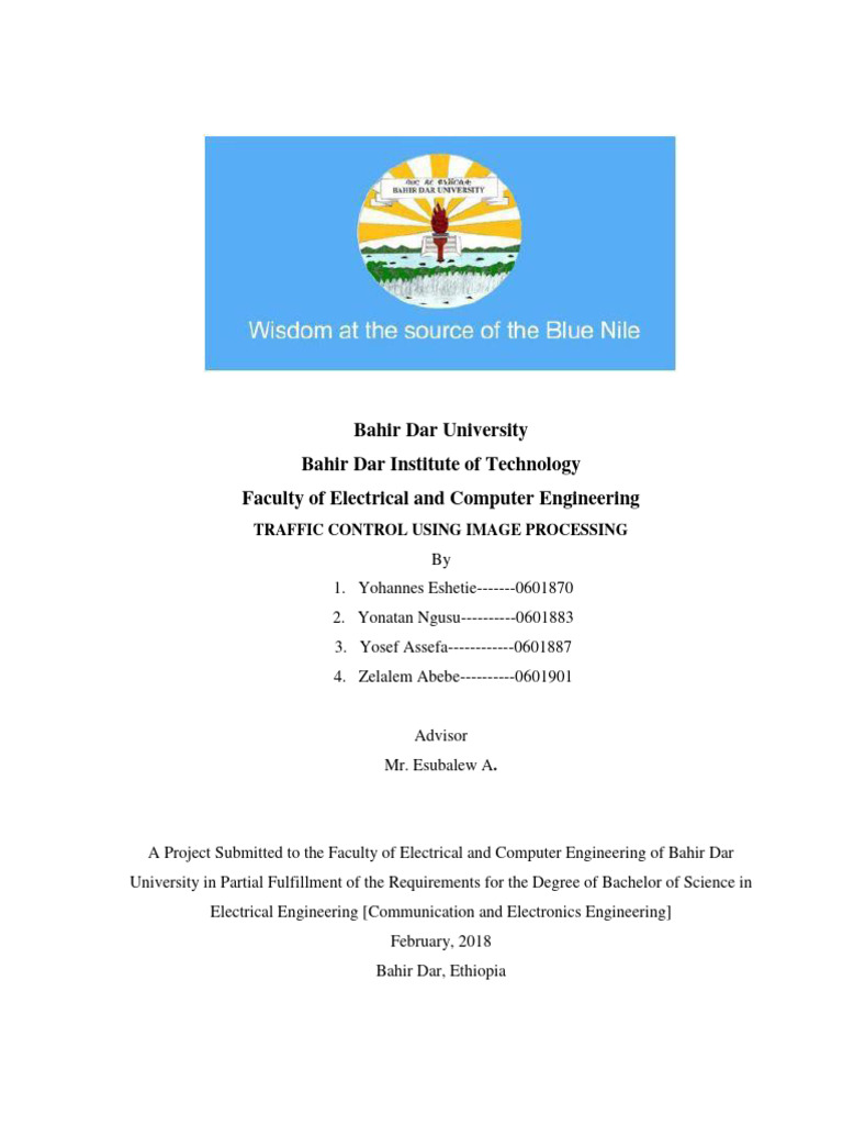 Bahir Dar University Bahir Dar Institute of Technology Faculty of ...