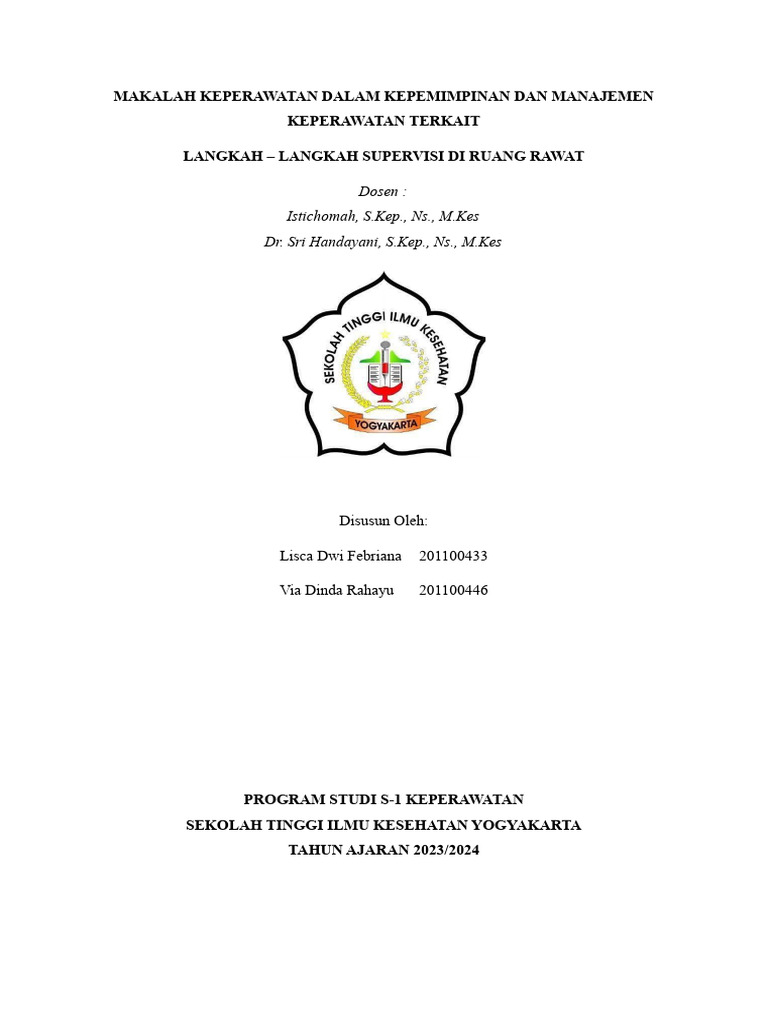 Makalah Mankep Kel 6 Supervisi | PDF