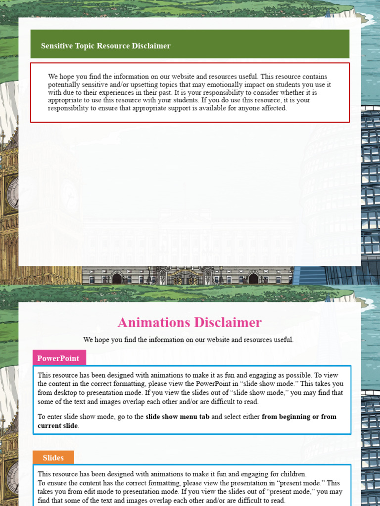 England Presentation Resource Guide | PDF