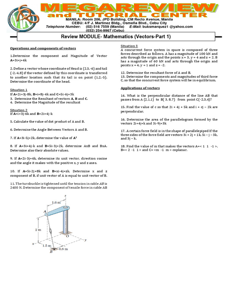 RM 08 - Vectors (Part 01) | Download Free PDF | Euclidean Vector | Norm (Mathematics)