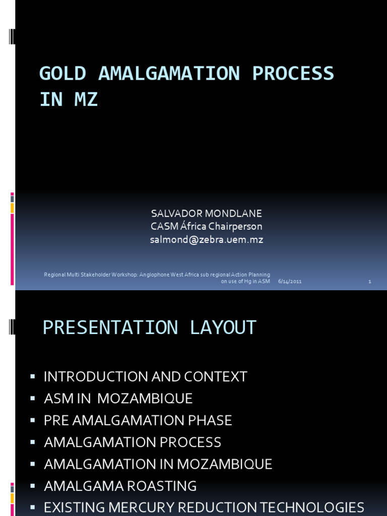 Gold Amalgamation Process in MZ | PDF | Mining | Gold