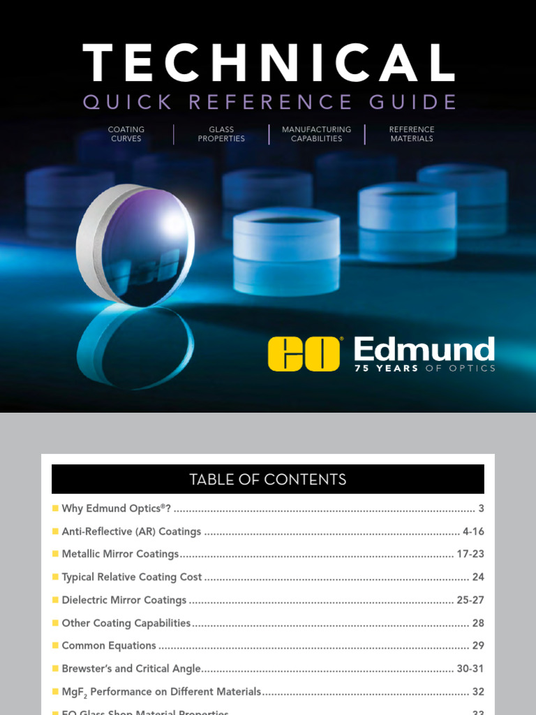 Technical Quick Reference Guide | PDF | Mirror | Ultraviolet