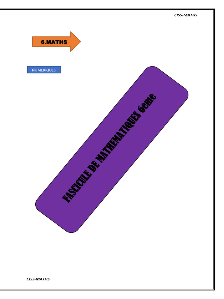 Maths 6ème : Nombres et Opérations | PDF | Ensemble (Mathématiques ...