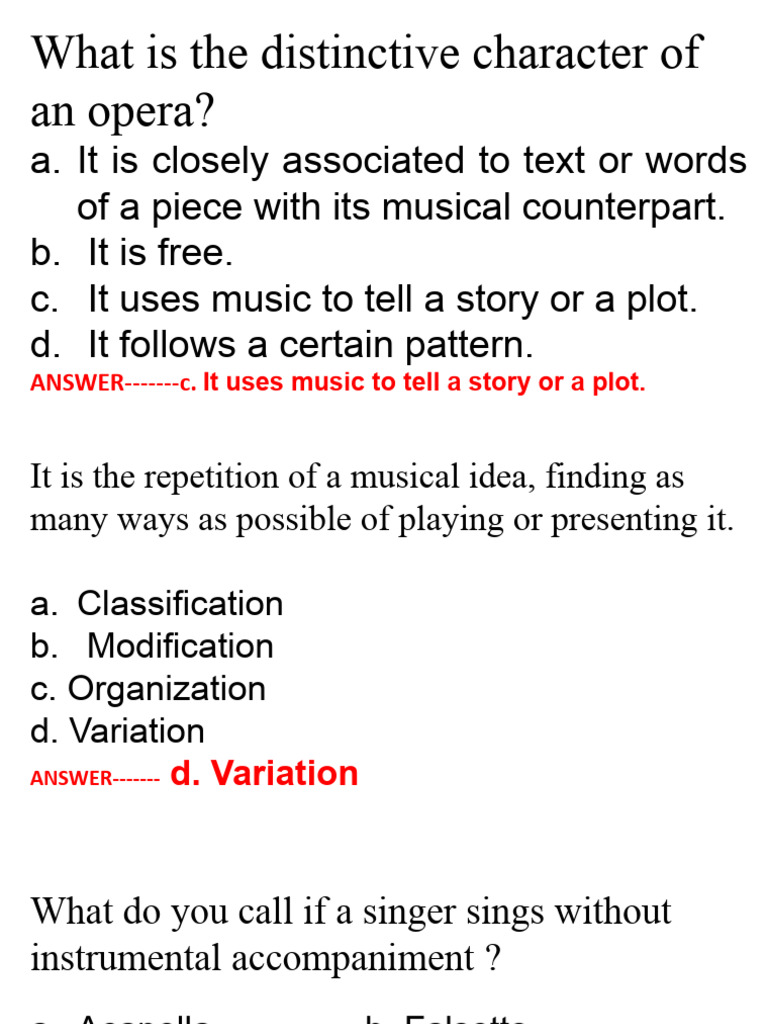 4th quarter-MAPEH 9 | PDF | Opera | Singing