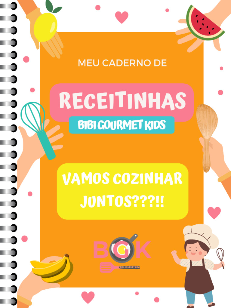 Caderno de Receitinhas Bibi Gourmet Kids | PDF | Chocolate | Chá