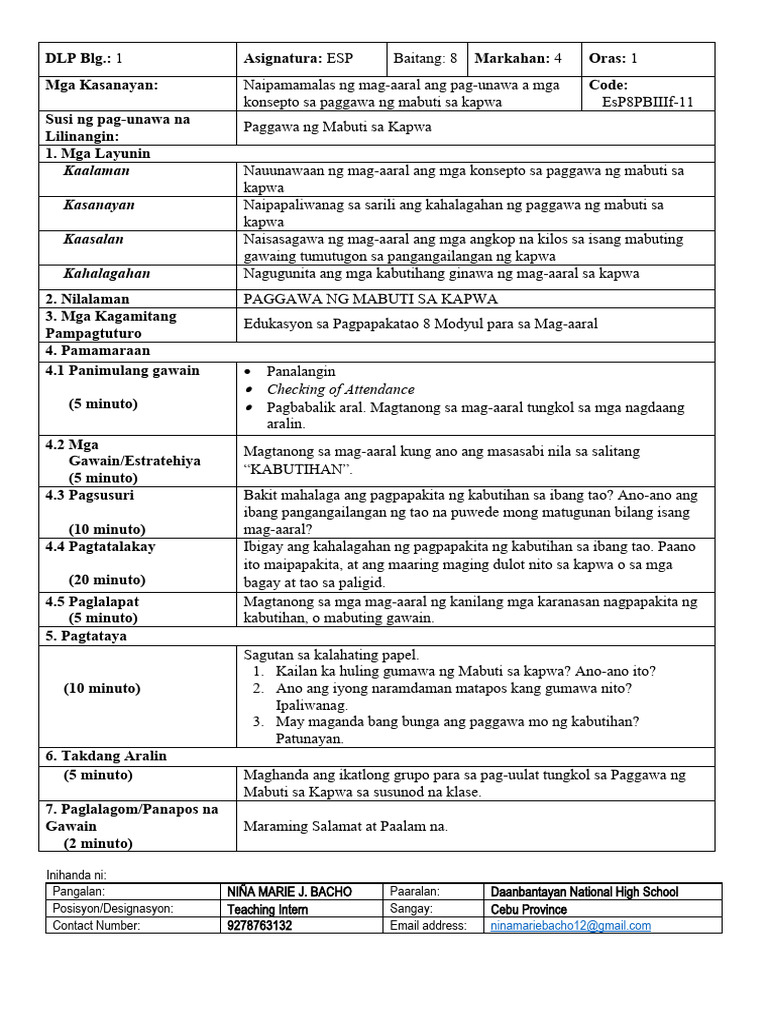 DLP Esp Format | PDF