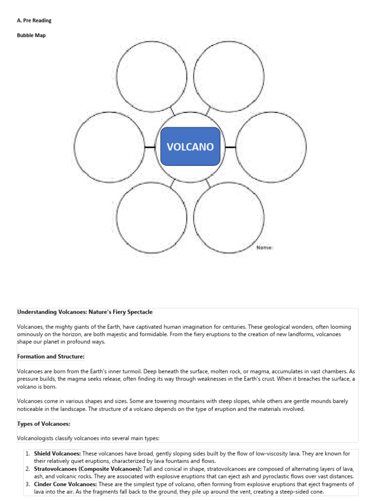 Catch Up Friday Volcanoes | PDF | Volcano | Types Of Volcanic Eruptions
