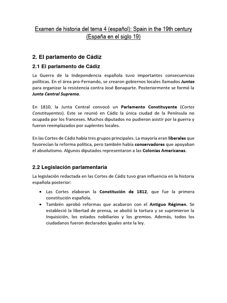 Historia Del Tema 4 | PDF | Ciencias Políticas | España