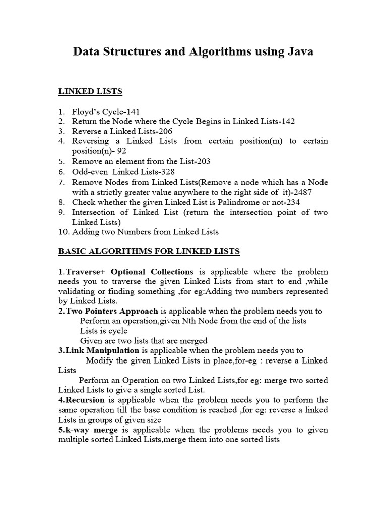 Data Structures And Algorithms Using Java Pdf Computer Science 5135
