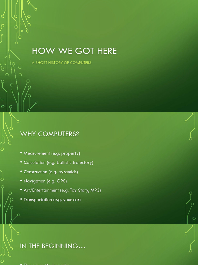 History of Computers | PDF | Computer Program | Programming