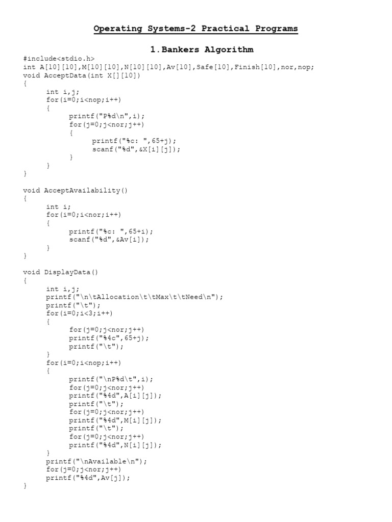 TYBCS SEM 6 Operating System Code Solution | PDF | Software | Software ...