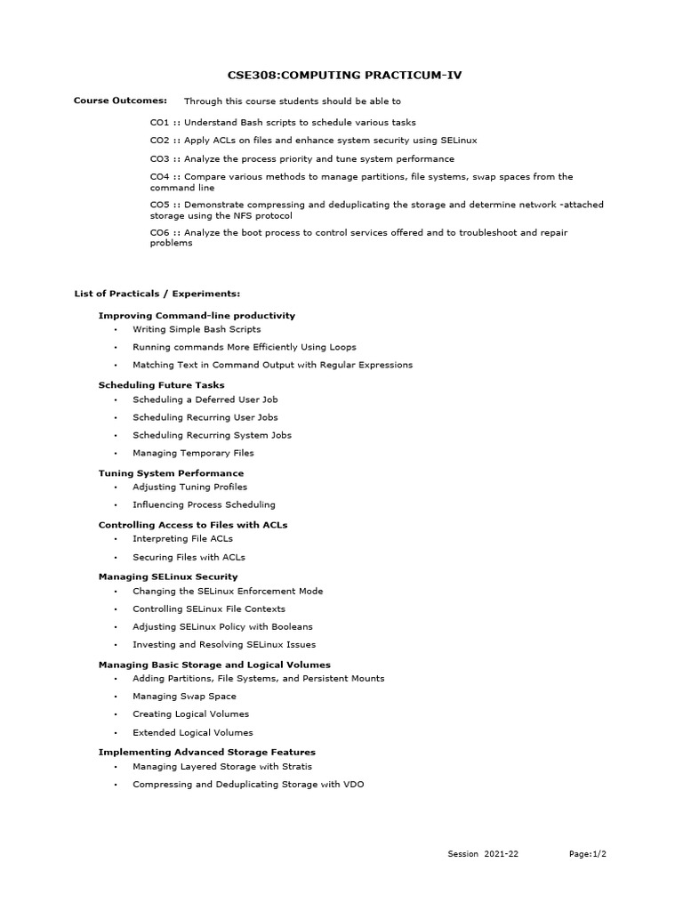 Cse 308 Pdf File System Scheduling Computing