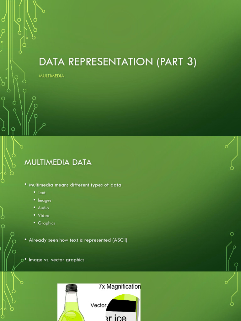 Data Representation (Part 3) | PDF | Data Compression | Codec