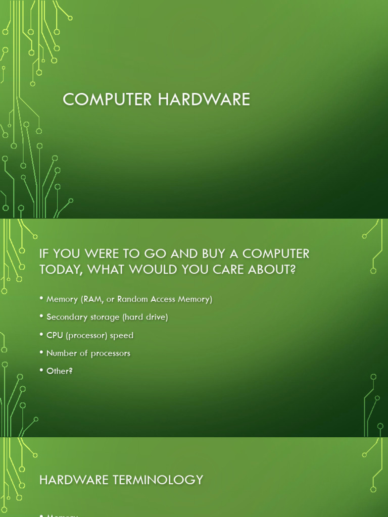 Computer Hardware | PDF