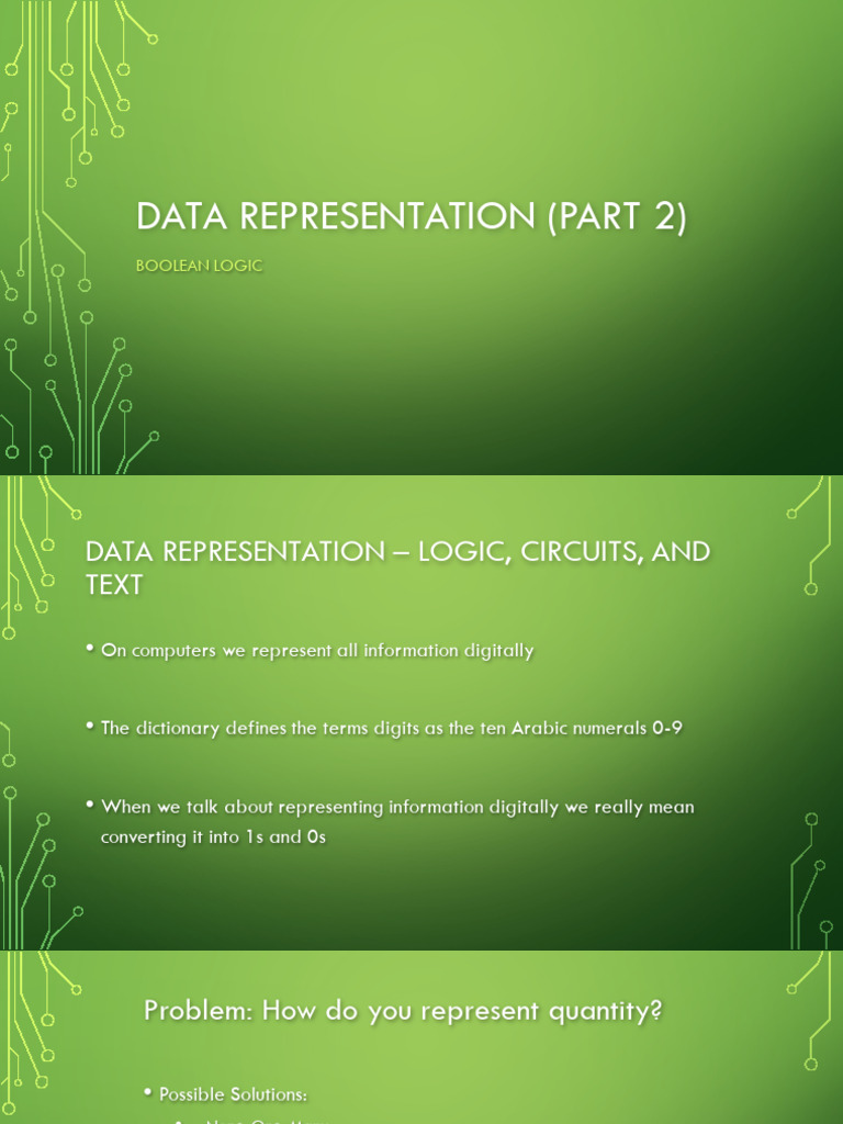 5-Data Representation - Part 2 | Download Free PDF | Boolean Algebra | Teaching Mathematics