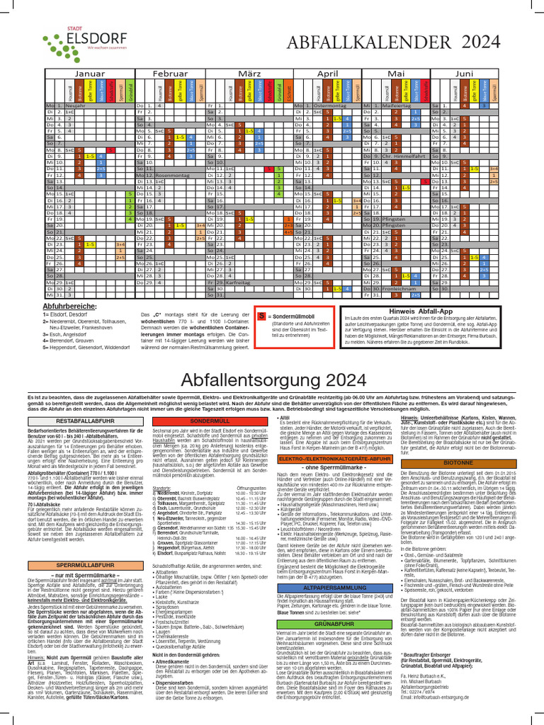 Abfallkalender Wzv 2024: Wegezweckverband Segeberg Abfallkalender 2024 ...
