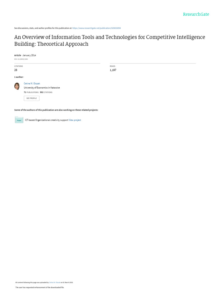 An Overview of Information Tools and Technologies | PDF | Business Intelligence | Cloud Computing