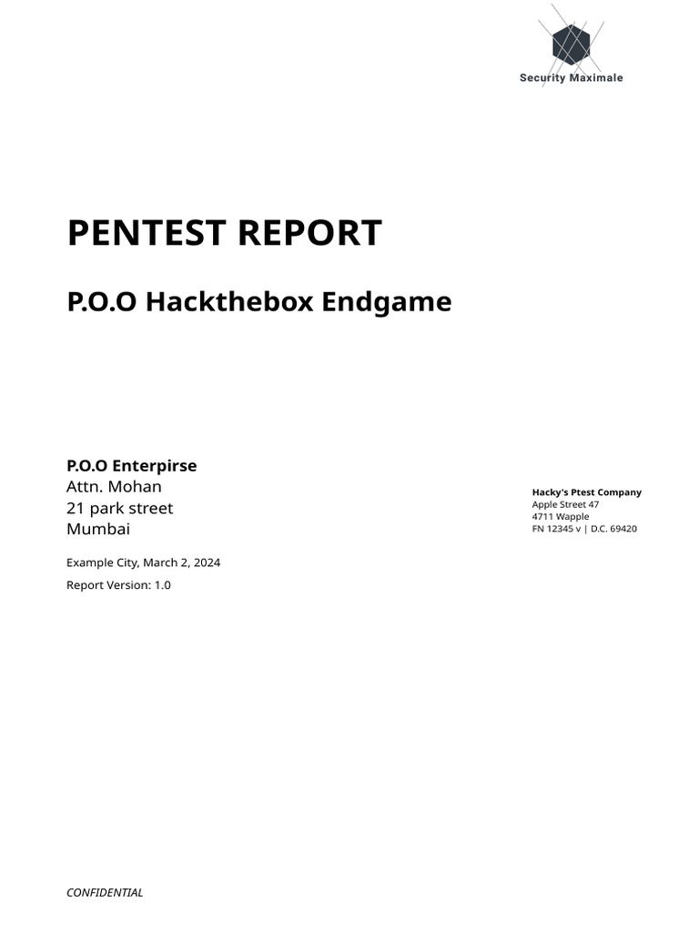Pentest Report for IT Security Teams | PDF | Information Security ...