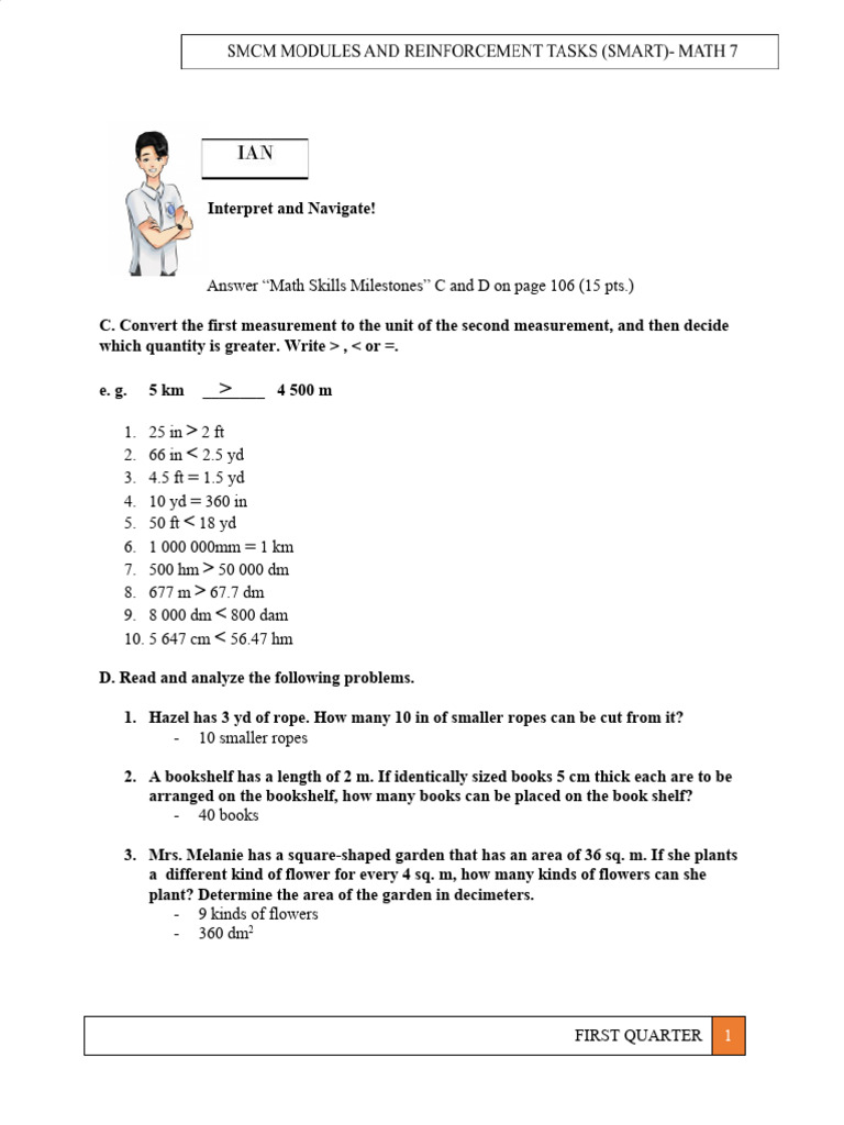 Math Skills Measurement Comparisons | PDF