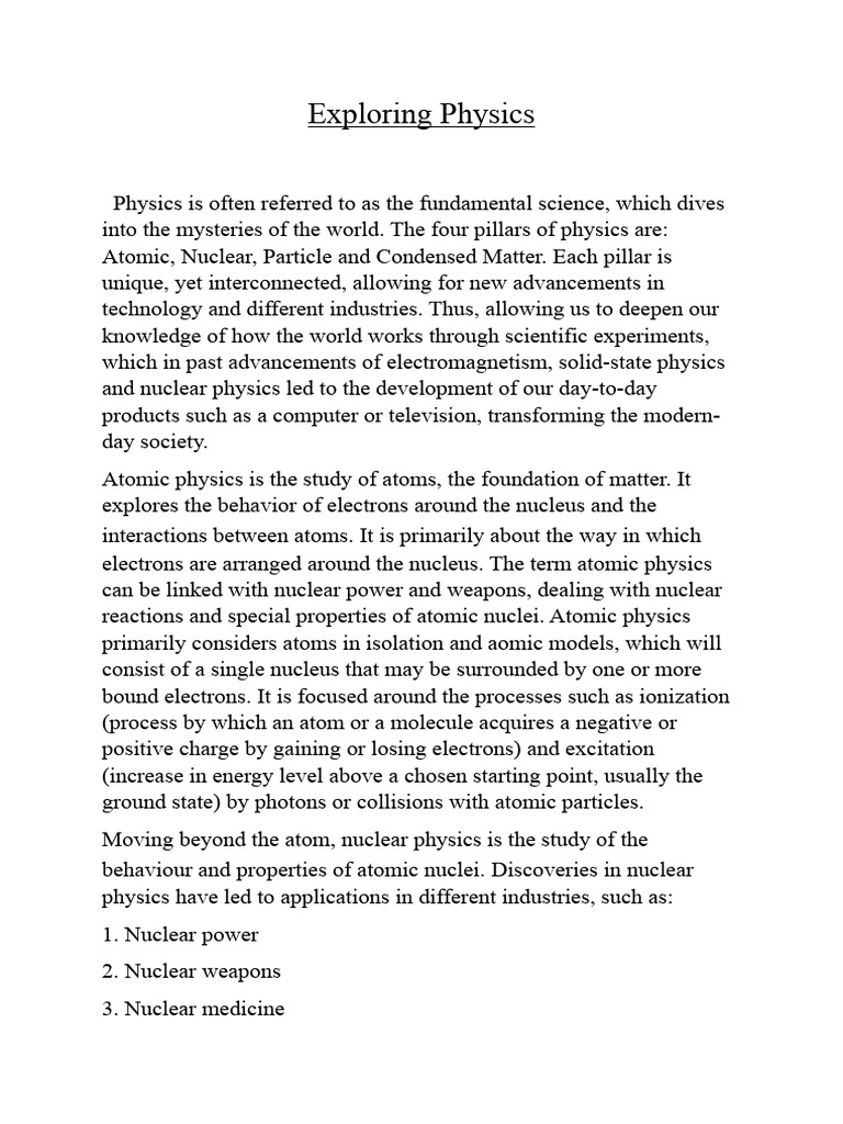 Exploring Physics | PDF | Physics | Atomic Nucleus