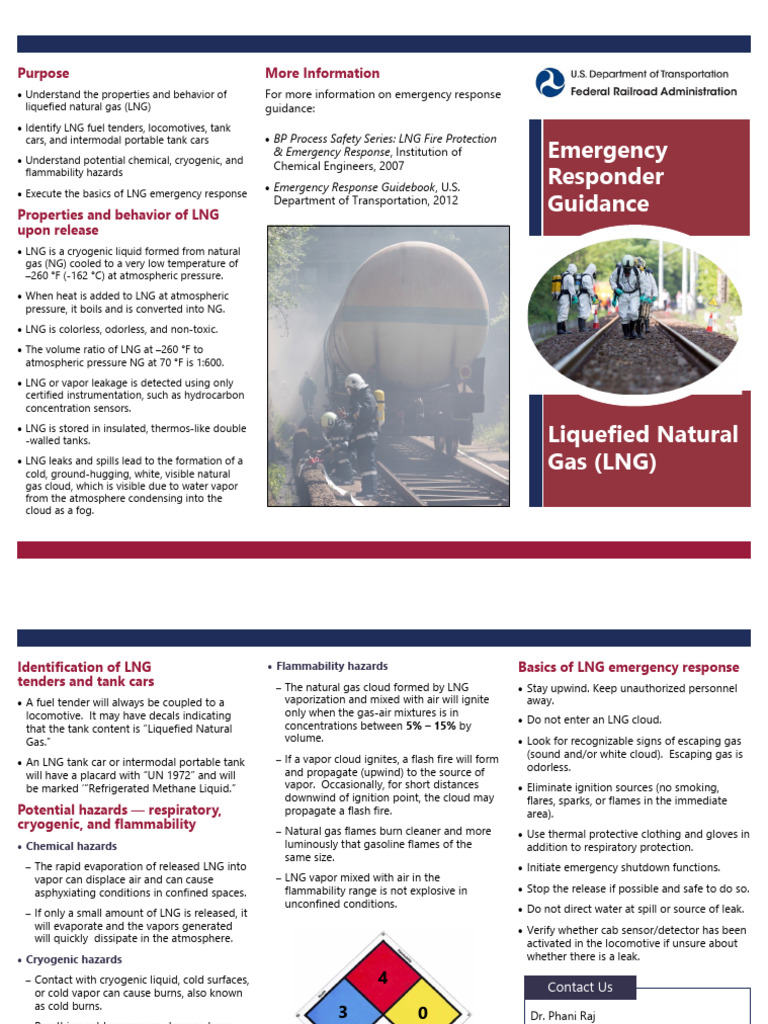 Emergency Responder Guidance LNG Brochure 20190731 | PDF | Liquefied ...