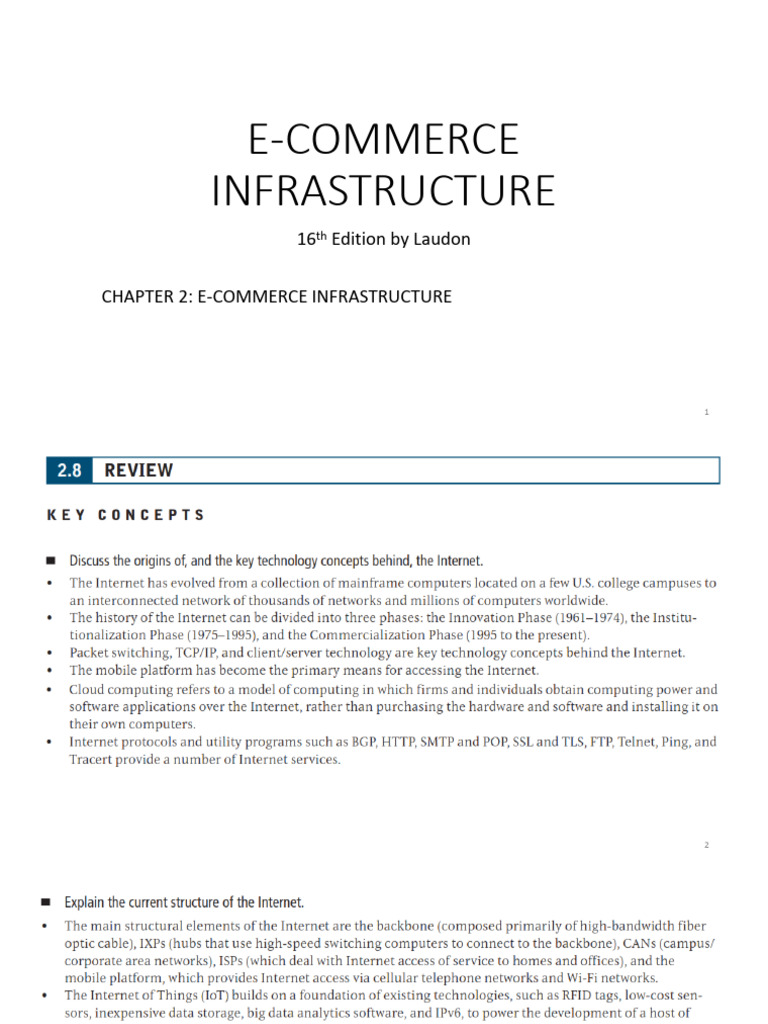0002 Chapter 2 e Commerce Infrastructure | PDF | Cloud Computing ...