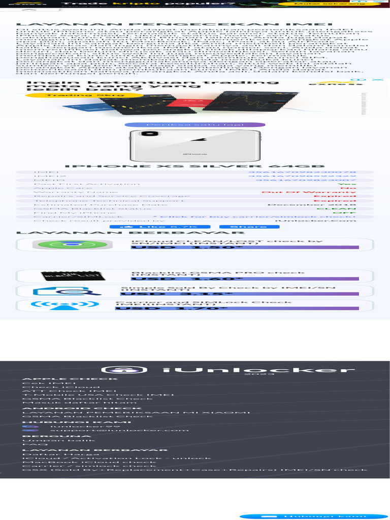 Cek IMEI dan Serial Number Apple | PDF