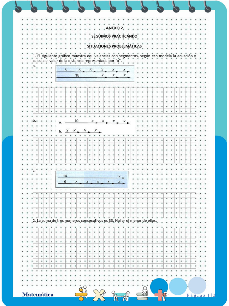 Seguimos Practicando Practica de Formar Ecuaciones Por Pares y Calcular X | PDF