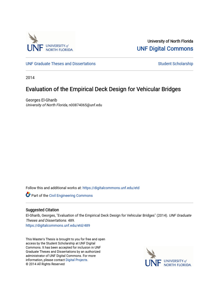 Empirical Deck Design for Bridges Evaluation | PDF | Beam (Structure ...