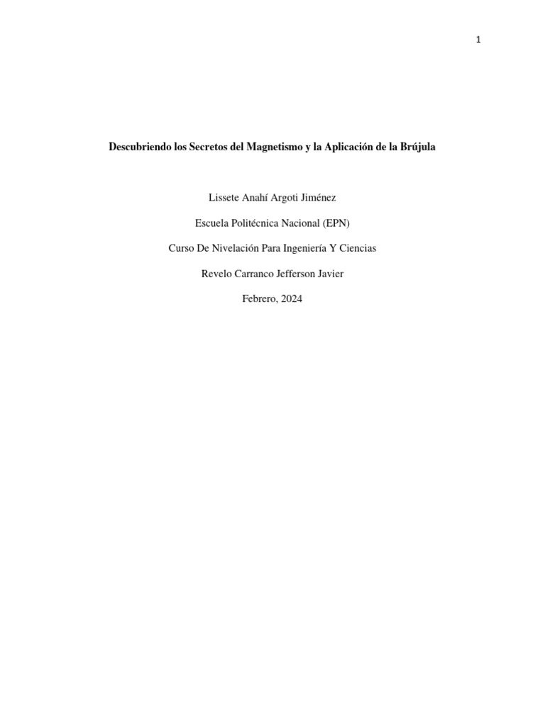 Descubriendo Los Secretos Del Magnetismo y La Aplicación de La Brújula ...