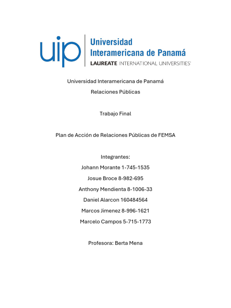 Plan de Relaciones Públicas de FEMSA | PDF | Business | Logística