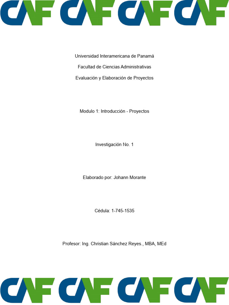 Evaluacion de Proyectos CAF 2024 | PDF | Sustentabilidad | Saneamiento