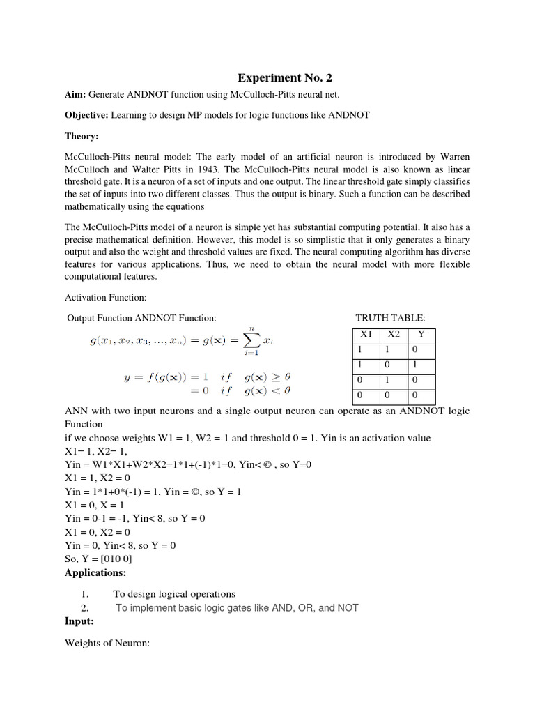 Experiment No. 2 TE SL II (ANN) | PDF | Computational Science | Applied Mathematics